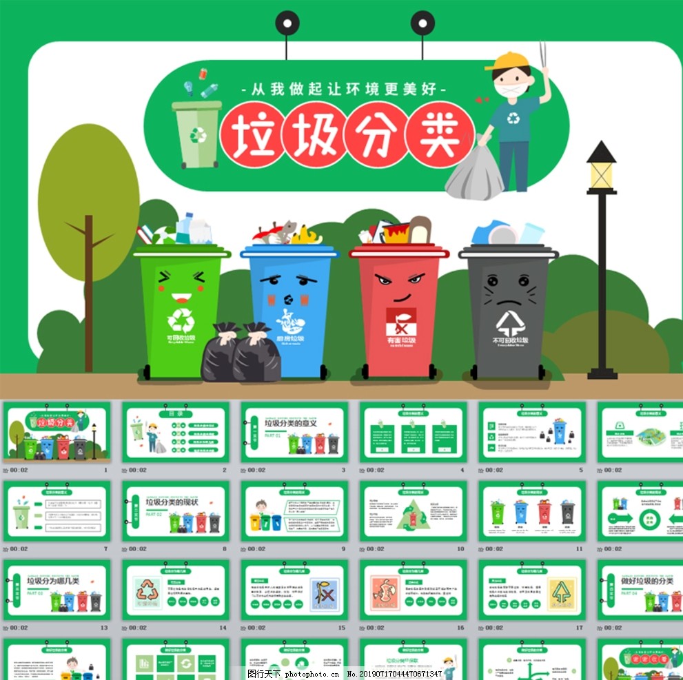 垃圾分类PPT图片_其他_PPT模板-图行天下素材网